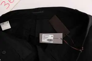 Ermanno Scervino Slim Fit Cotton Trousers - Black