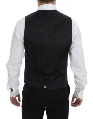 Dolce & Gabbana Wool Formal Vest - Black