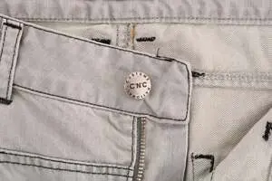 Costume National Wash Cotton Slim Jeans