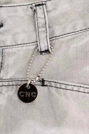 Costume National Wash Cotton Slim Jeans