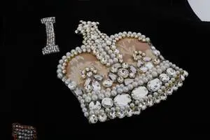 Dolce & Gabbana Crystal Embellished Wool Shift Dress