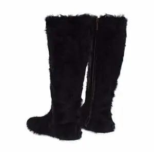 Dolce & Gabbana Xiangao Fur And Leather Flat Boots