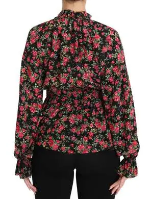Dolce & Gabbana Floral Print Silk Top