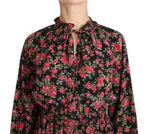 Dolce & Gabbana Floral Print Silk Top