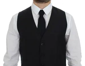 Dolce & Gabbana Wool And Silk Blend Dress Vest