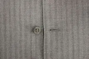 Dolce & Gabbana Striped Single-breasted Wool Vest - Gray