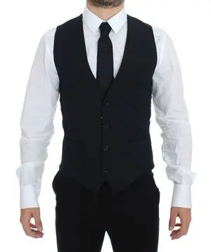 Dolce & Gabbana Wool Dress Vest - Blue