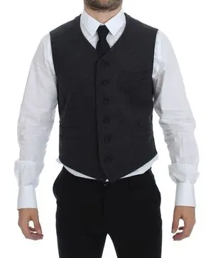 Dolce & Gabbana Wool Blend Vest - Gray