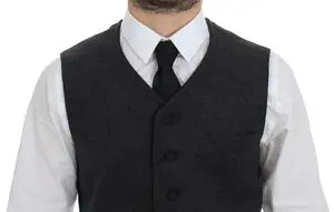 Dolce & Gabbana Wool Blend Vest - Gray