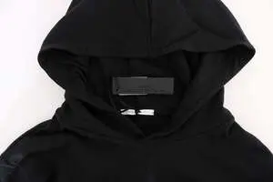 DANIELE ALESSANDRINI Hooded Cotton Sweater - Black