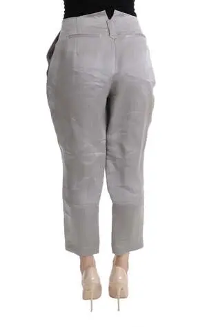 Ermanno Scervino Silk Cropped Trousers