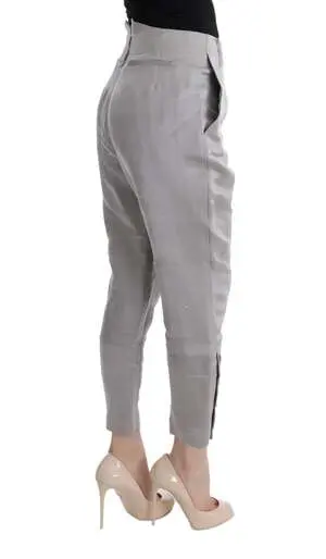 Ermanno Scervino Silk Cropped Trousers