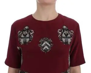 Dolce & Gabbana Knight Print Silk Blouse