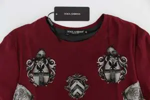 Dolce & Gabbana Knight Print Silk Blouse