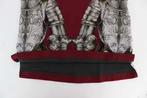 Dolce & Gabbana Knight Print Silk Blouse