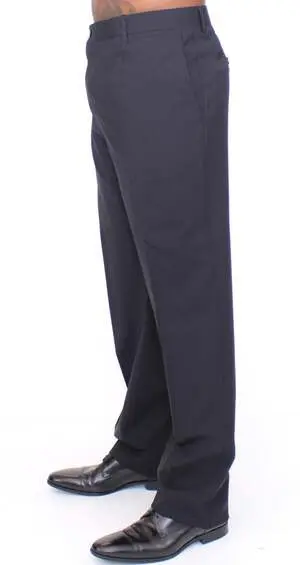 Dolce & Gabbana Wool Stretch Pleated Dress Pants - Black