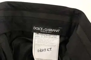Dolce & Gabbana Wool Stretch Pleated Dress Pants - Black