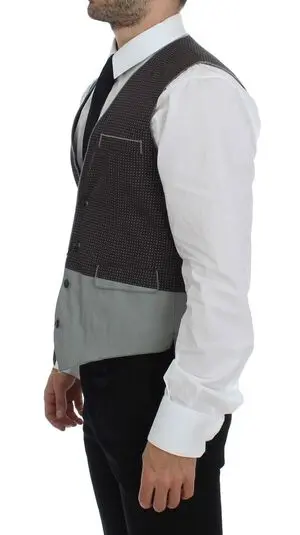Dolce & Gabbana Polka Dot Vest - Gray