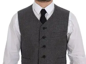 Dolce & Gabbana Cotton Blend Vest - Gray