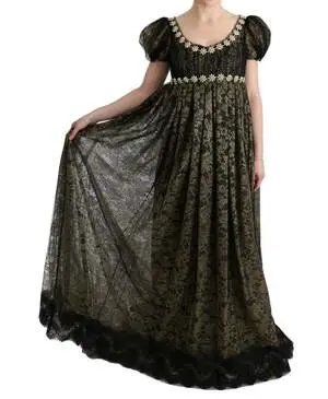 Dolce & Gabbana Lace Maxi Shift Dress