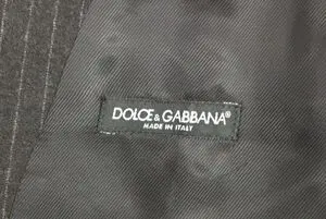 Dolce & Gabbana Striped Wool Vest - Gray