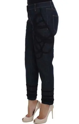 Dolce & Gabbana Capri Jeans With Embroidery