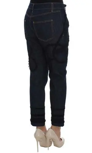 Dolce & Gabbana Capri Jeans With Embroidery