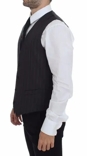 Dolce & Gabbana Striped Vest - Gray