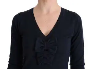 MARGHI LO' Wool Long Sleeve Shift Dress