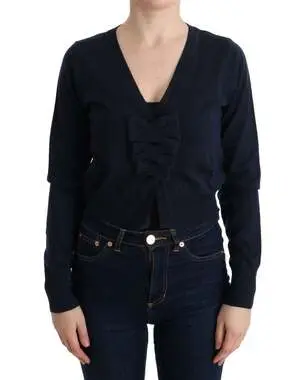 MARGHI LO' Marghi Lo Wool Cardigan With Bow Detailing
