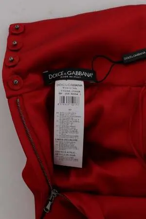 Dolce & Gabbana Silk Crystal Roses High Waist Mini Shorts