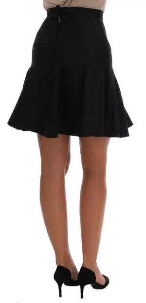 Dolce & Gabbana Floral Jacquard A-line Mini Skirt