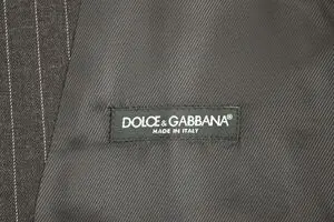 Dolce & Gabbana Striped Wool Vest - Gray