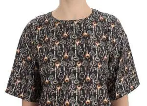 Dolce & Gabbana Printed Silk T-shirt - Gray
