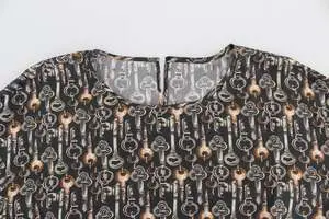 Dolce & Gabbana Printed Silk T-shirt - Gray