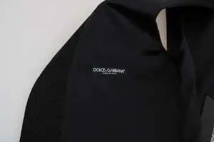 Dolce & Gabbana Formal Polka Dot Patterned Vest - Black
