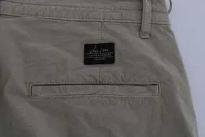DANIELE ALESSANDRINI Cotton Stretch Slim Fit Chinos - Beige