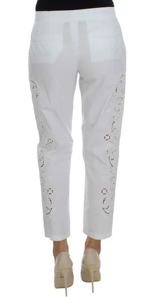Dolce & Gabbana Floral Cutout Dress Pants