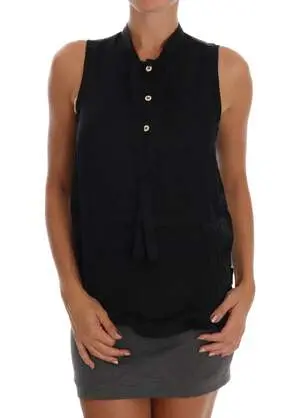Versace Sleeveless Viscose Blouse Top
