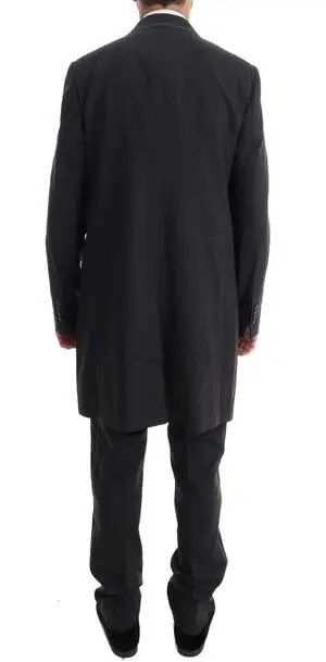 Dolce & Gabbana Wool Stretch 3 Piece Two Button Suit - Gray