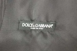 Dolce & Gabbana Striped Wool Single Breasted Vest