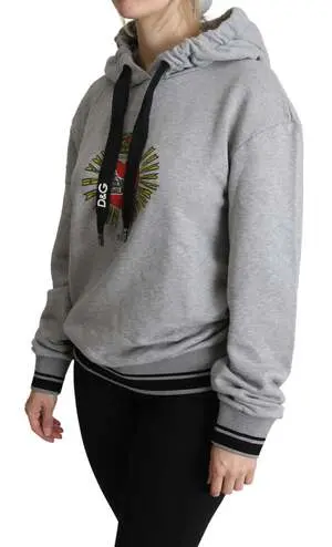 Dolce & Gabbana Printed Hooded Logo Sweater