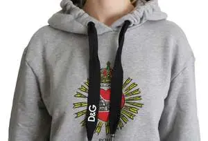 Dolce & Gabbana Printed Hooded Logo Sweater