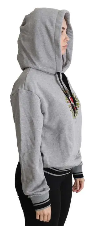 Dolce & Gabbana Printed Hooded Logo Sweater