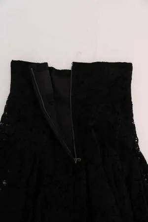 Dolce & Gabbana Floral Cutout Lace A-line Mini Skirt
