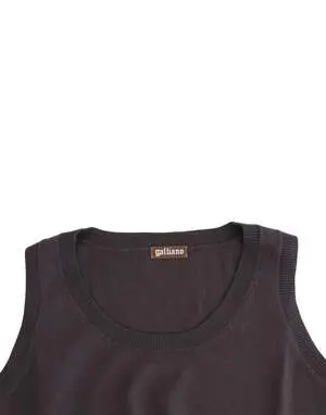John Galliano Knit Sleeveless Top - Brown