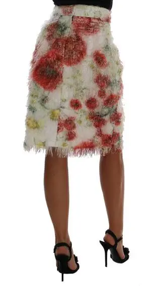 Dolce & Gabbana Floral Pencil Straight Skirt