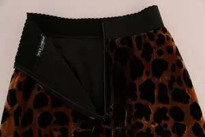Dolce & Gabbana Leopard Print A-line Skirt