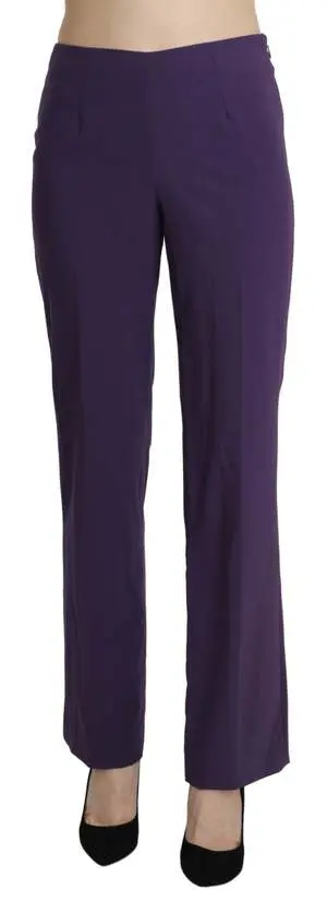 BENCIVENGA High Waisted Straight Leg Trousers