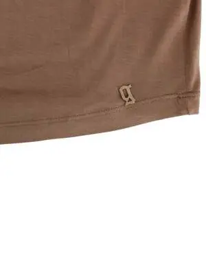 John Galliano Rayon V-neck Short Sleeve Top